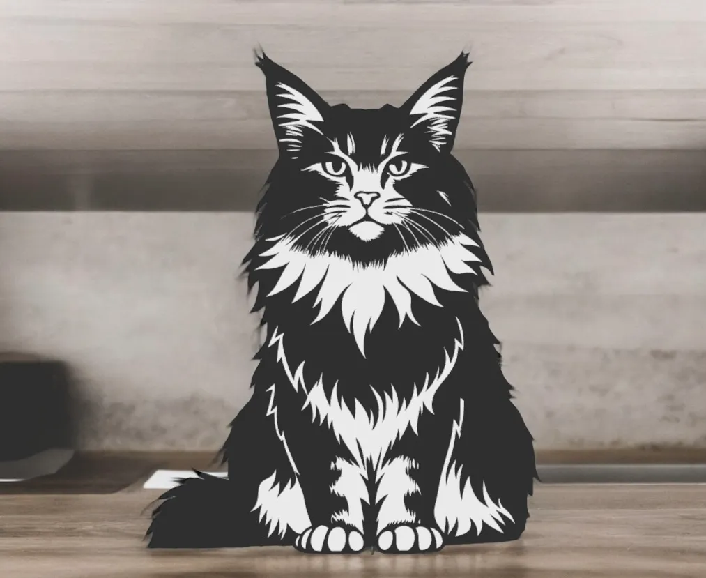 2D collection cute cats wall decoration by Rott3D | Download free STL ...