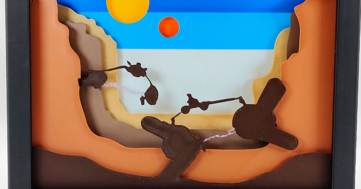 Star Wars Pod Race Shadow Box by TheCraftyMaker | Download free STL ...