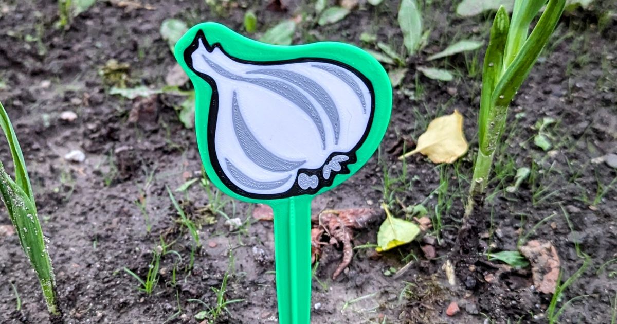 Garlic Sign by blecheimer | Download free STL model | Printables.com