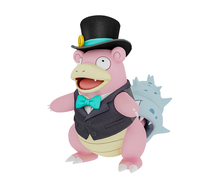 Tuxedo Slowbro with top hat from Pokemon by Skeleton Dan | Download ...
