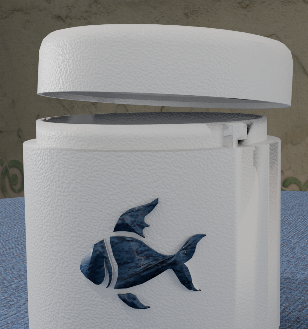 Fish Food Container by Aero_Nava | Download free STL model | Printables.com