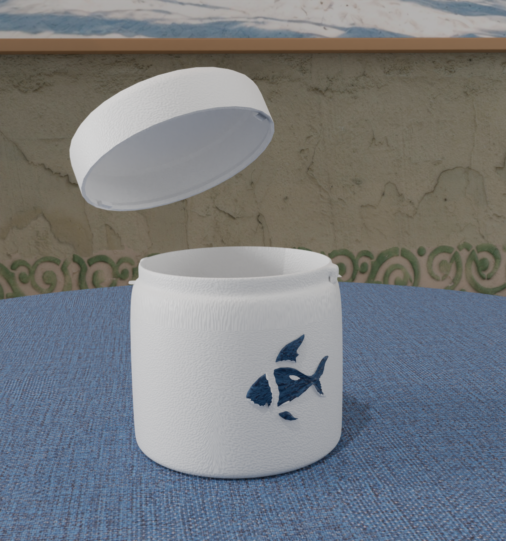 Fish Food Container by Aero_Nava | Download free STL model | Printables.com