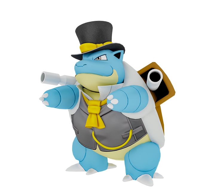 Tuxedo style Blastoise with top hat from Pokemon by Skeleton Dan ...