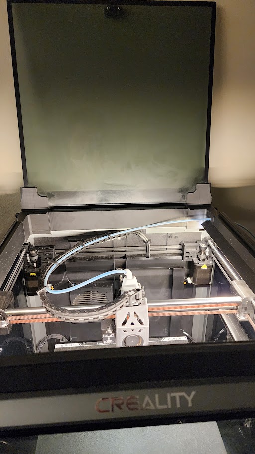 Creality K1 Max Hinged Lid Riser with LED Light Bar by Aaron Kelley ...