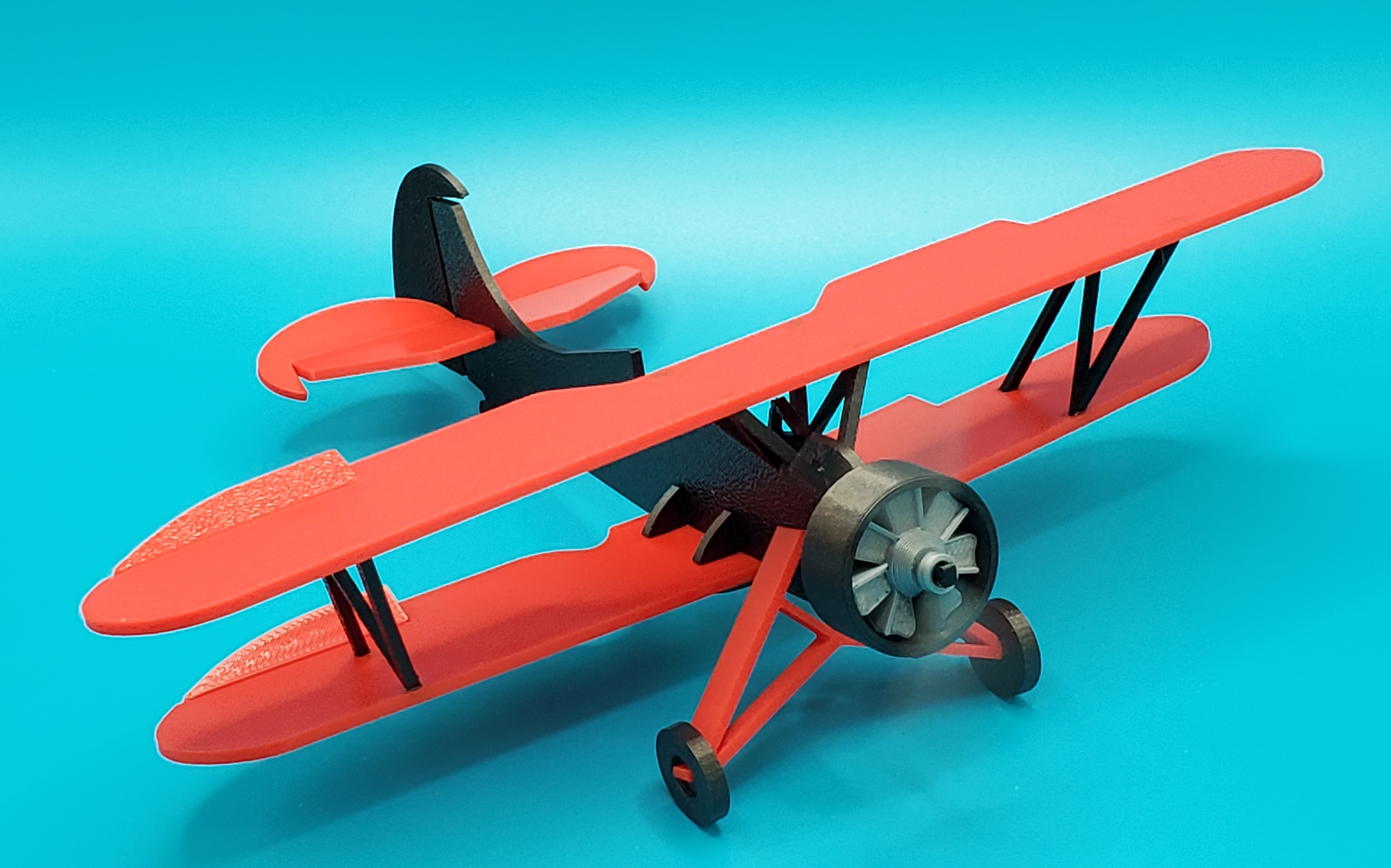 Waco UPF-7 Biplane Airplane Model Kit por Fight to Fly Designs ...