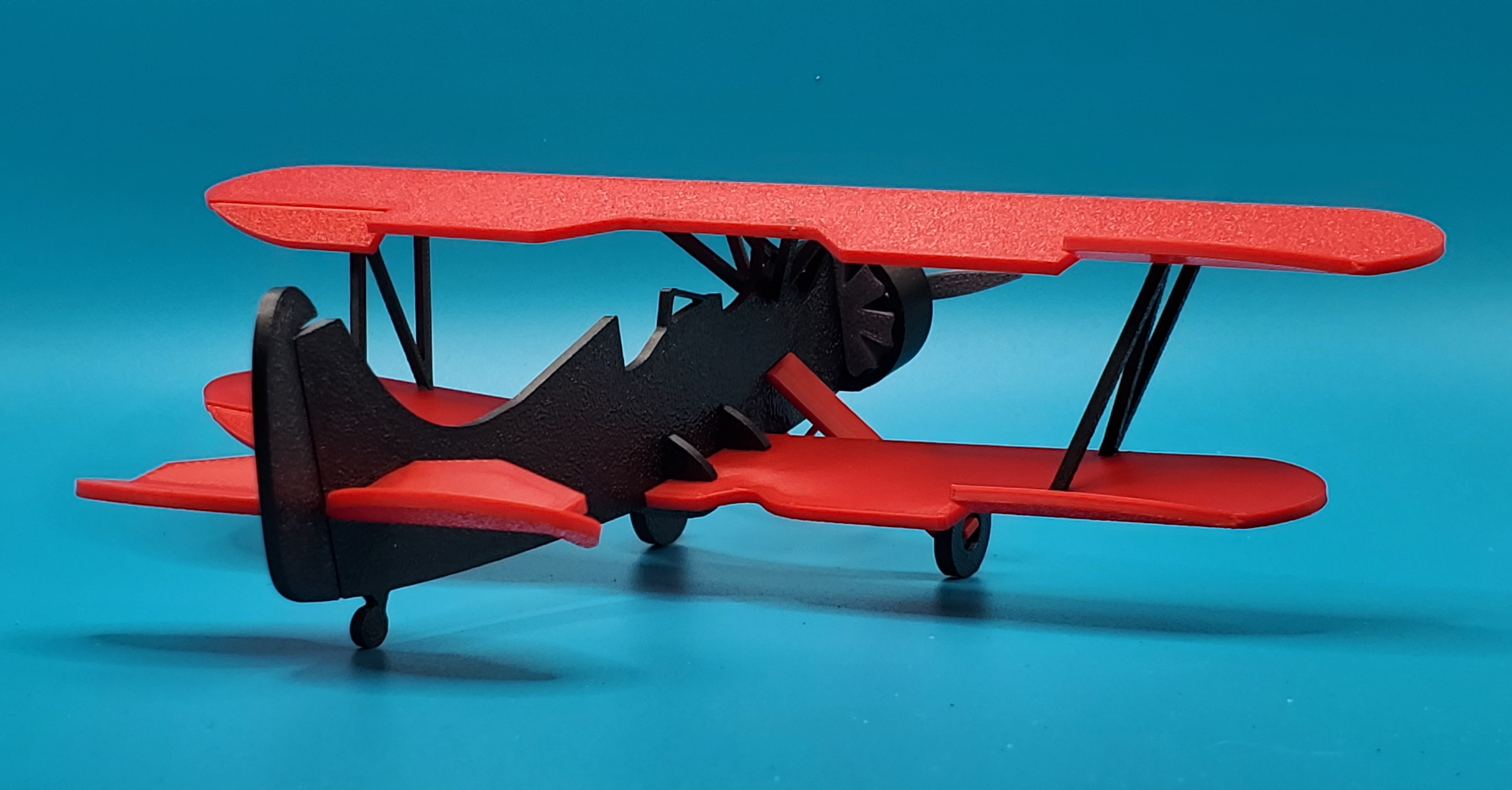 Waco UPF-7 Biplane Airplane Model Kit par Fight to Fly Designs ...