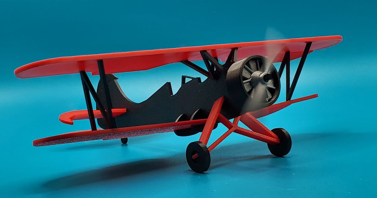 Waco UPF-7 Biplane Airplane Model Kit par Fight to Fly Designs ...