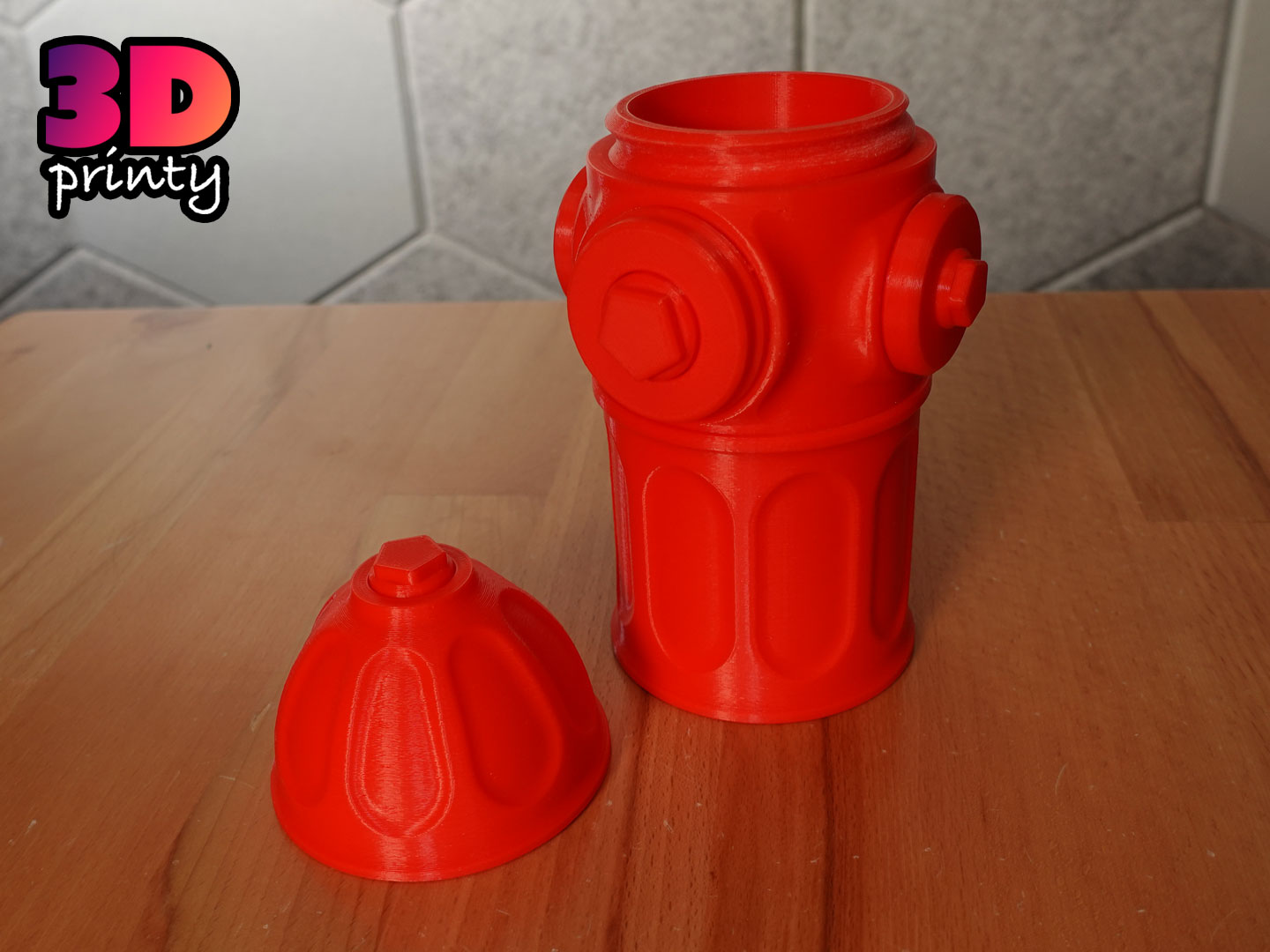 Screw Top Fire Hydrant Container by 3D Printy | Download free STL model ...