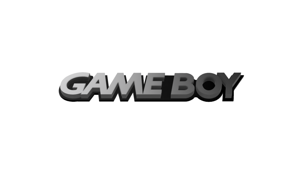Gameboy logo by dpnd3d | Download free STL model | Printables.com