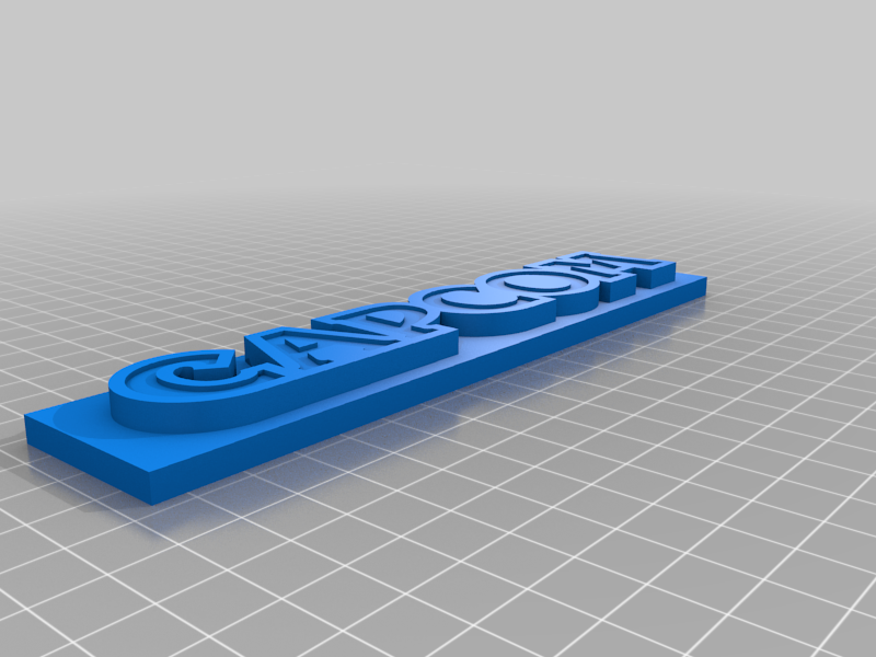 Logo CAPCOM by dpnd3d | Download free STL model | Printables.com