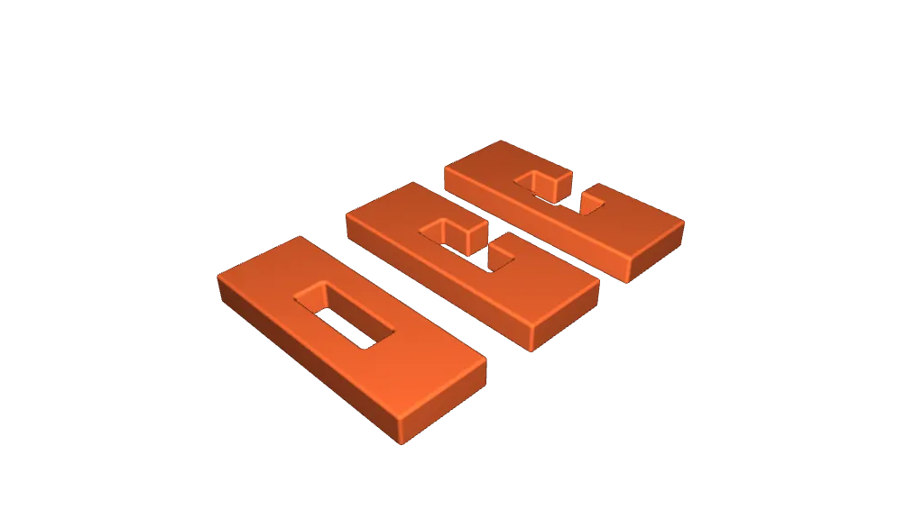 3 Piece Cross Puzzle - Easy by RJ Design | Download free STL model ...