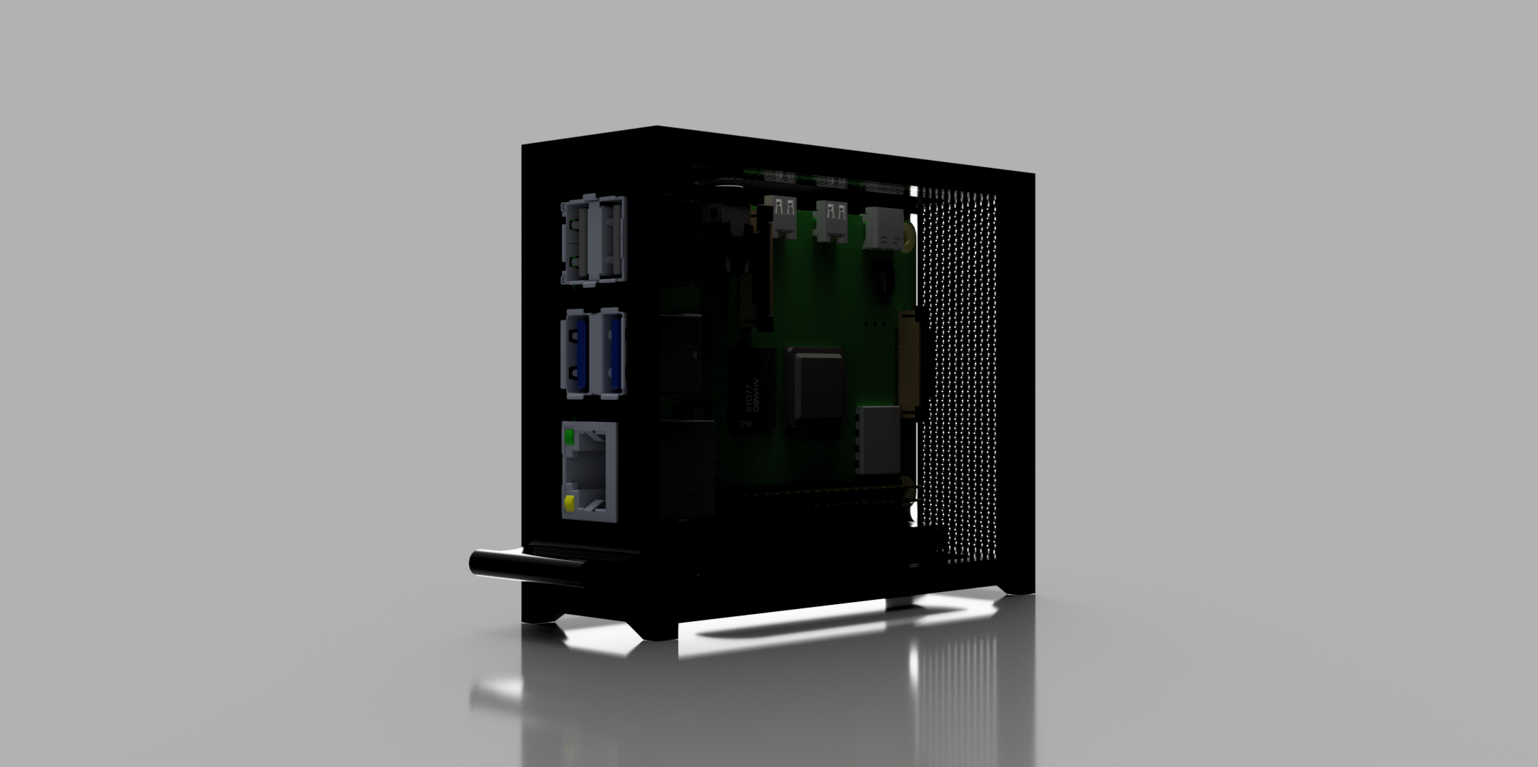 Raspberry Pi Corsair 4000D Style Case (RPi 4B) por Sebastien Beoutis ...