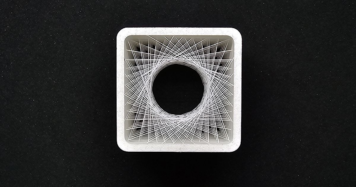 Suspended Filament Vortex Cube por RJ Design | Descargar modelo STL ...