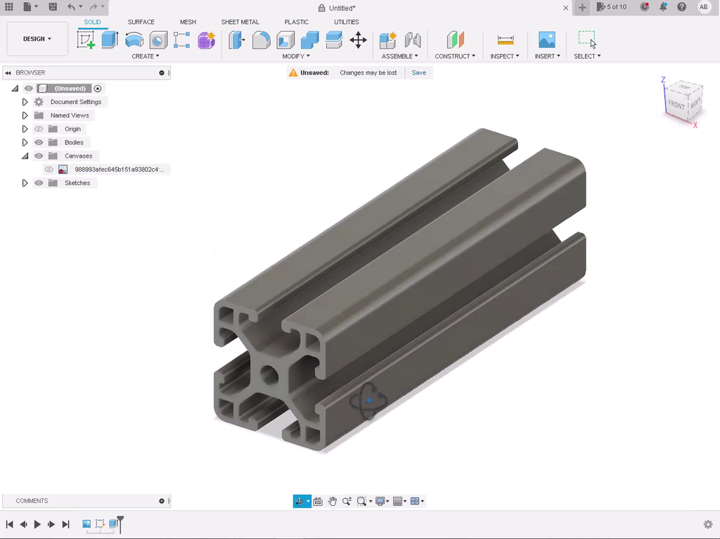 aluminum profile by Abanob Anwar | Download free STL model | Printables.com