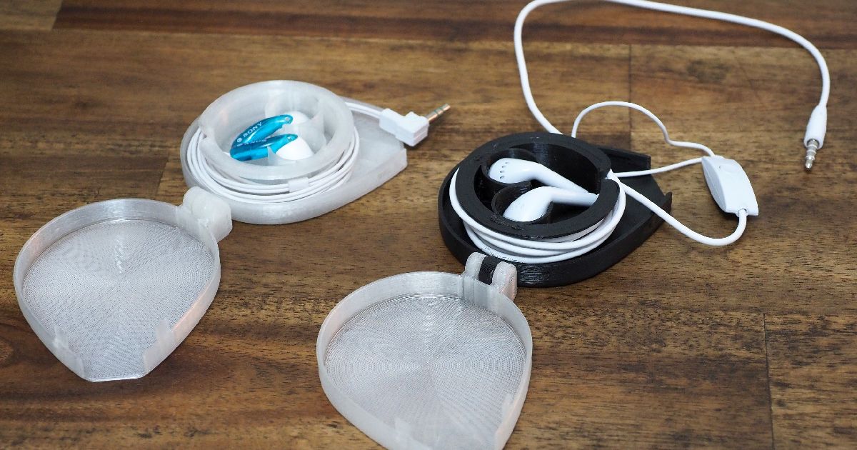 Earphone storage case by Paul 3D_4_Fun | Download free STL model ...