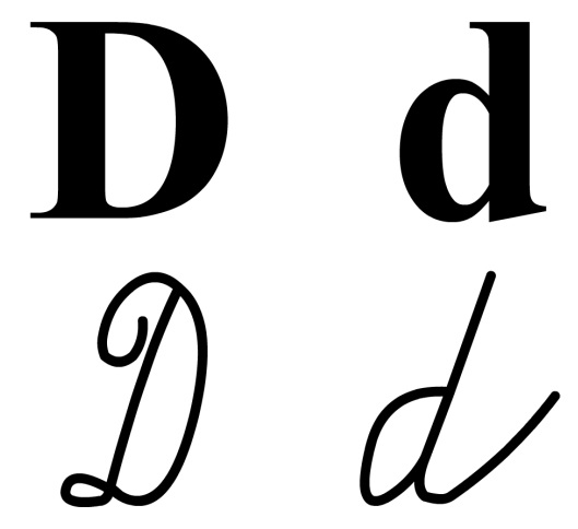 Simple letter Dd by Nina Máčová | Download free STL model | Printables.com