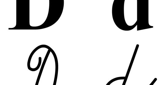 Simple letter Dd by Nina Máčová | Download free STL model | Printables.com