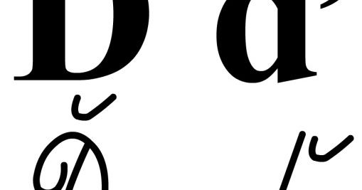 Simple letter Ďď by Nina Máčová | Download free STL model | Printables.com