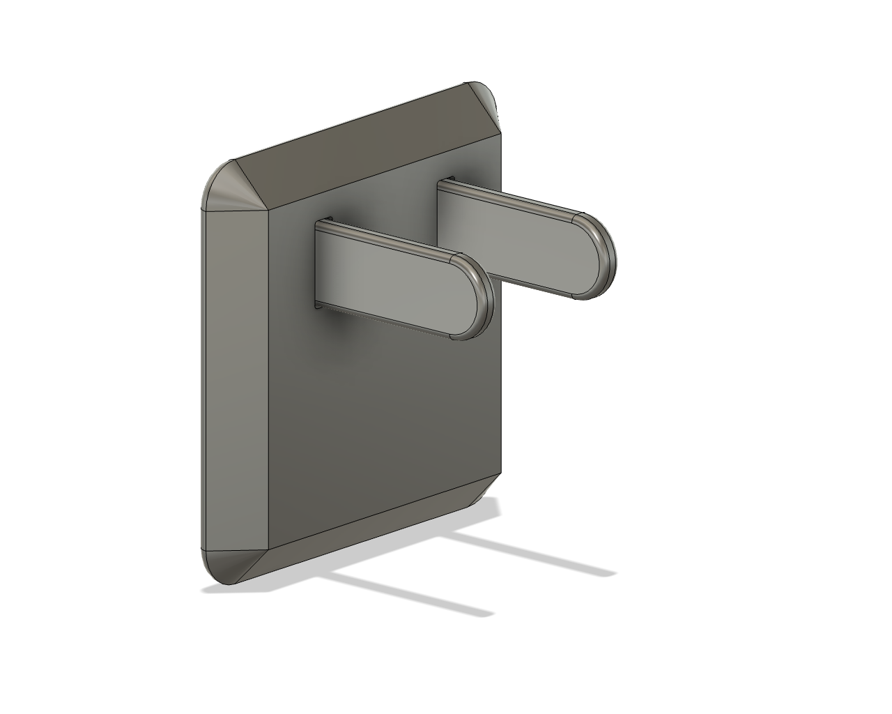 simple electrical outlet cover for 2- and 3-prong outlets (NEMA 1-15 ...