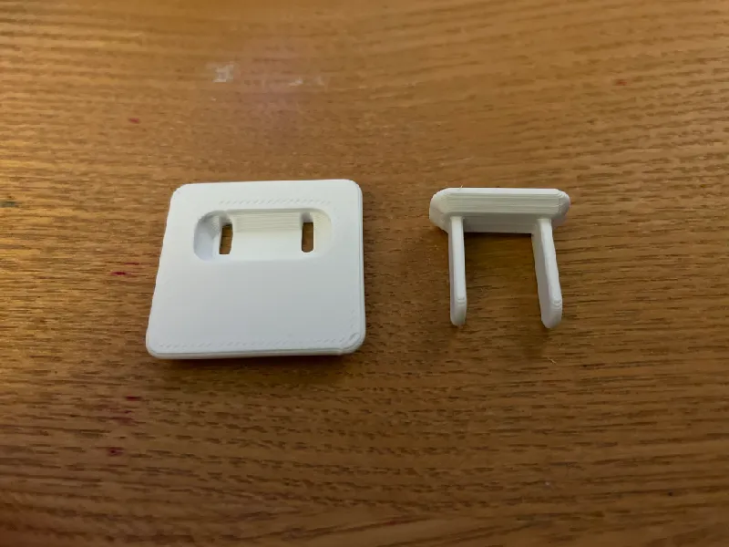 simple electrical outlet cover for 2- and 3-prong outlets (NEMA 1-15 ...