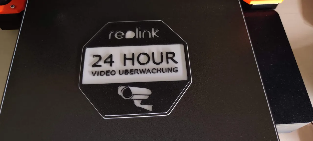 Reolink Video Surveillance Sign by Sternmiere | Download free STL model ...