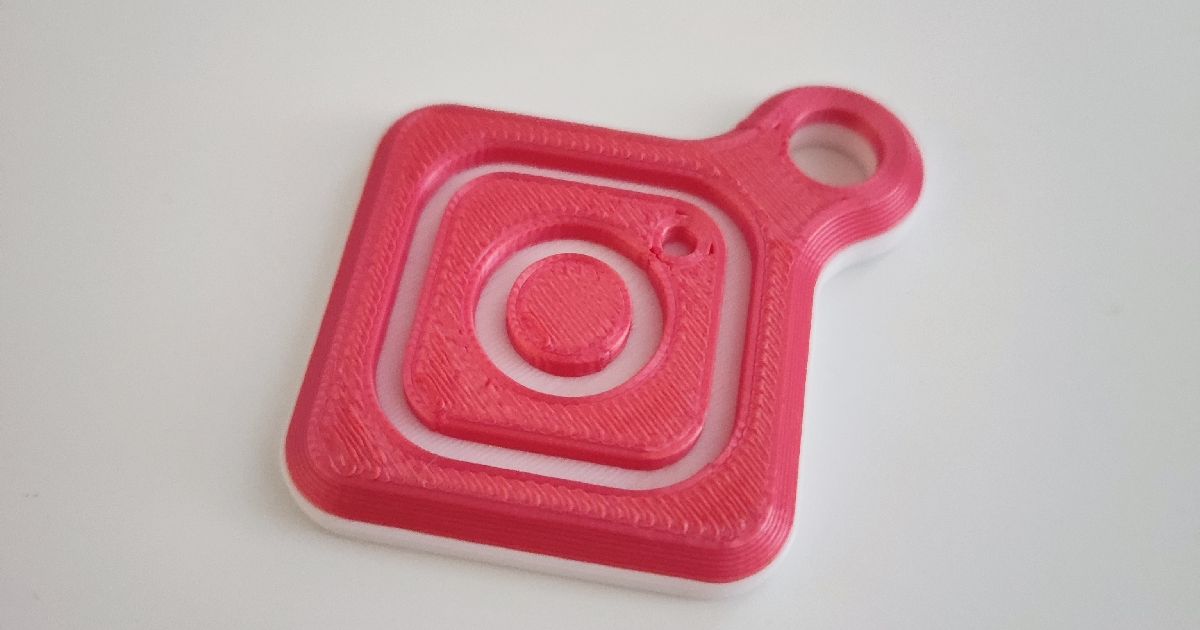 INSTAGRAM keychain por Honza_Zik | Descargar modelo STL gratuito ...