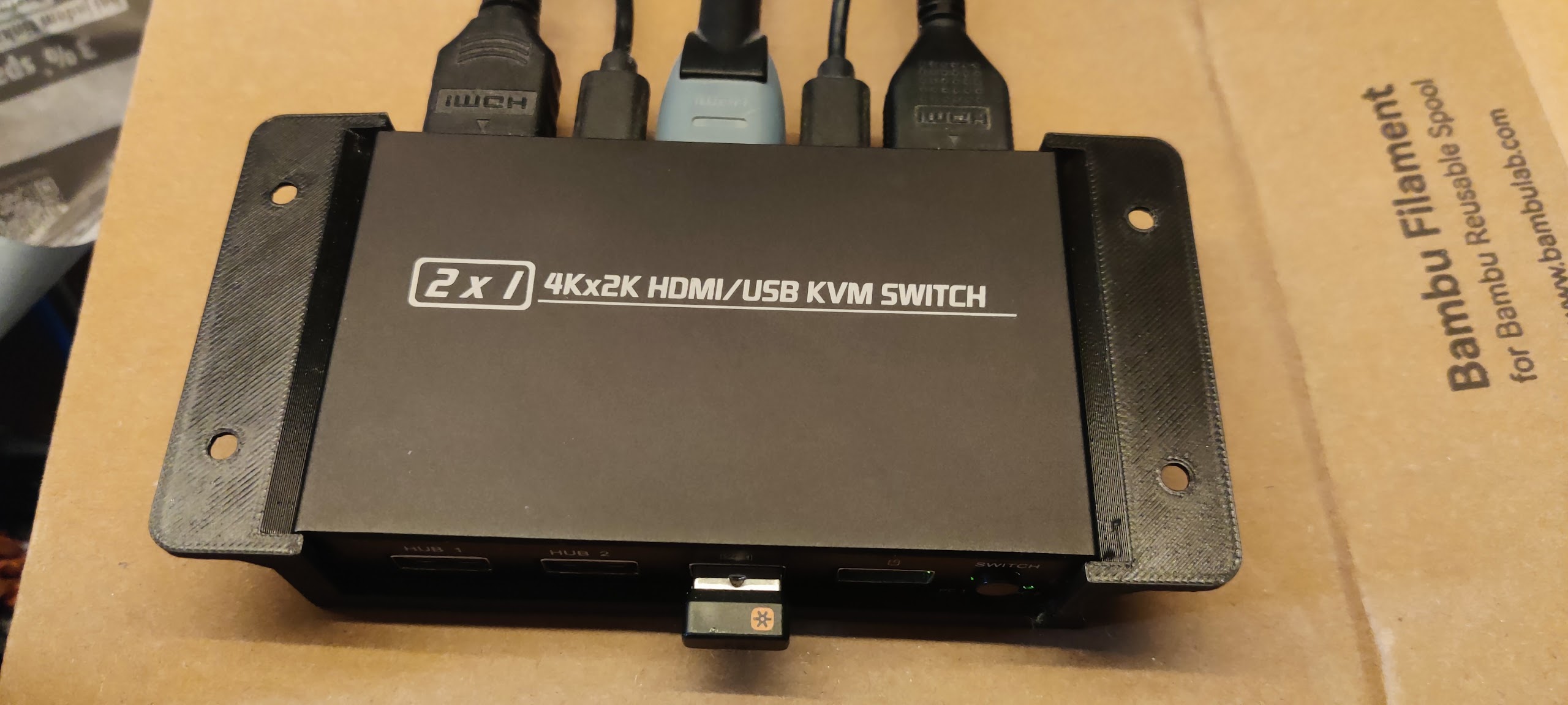 KVM Switch under desk mount por cv6Channel | Descargar modelo STL ...