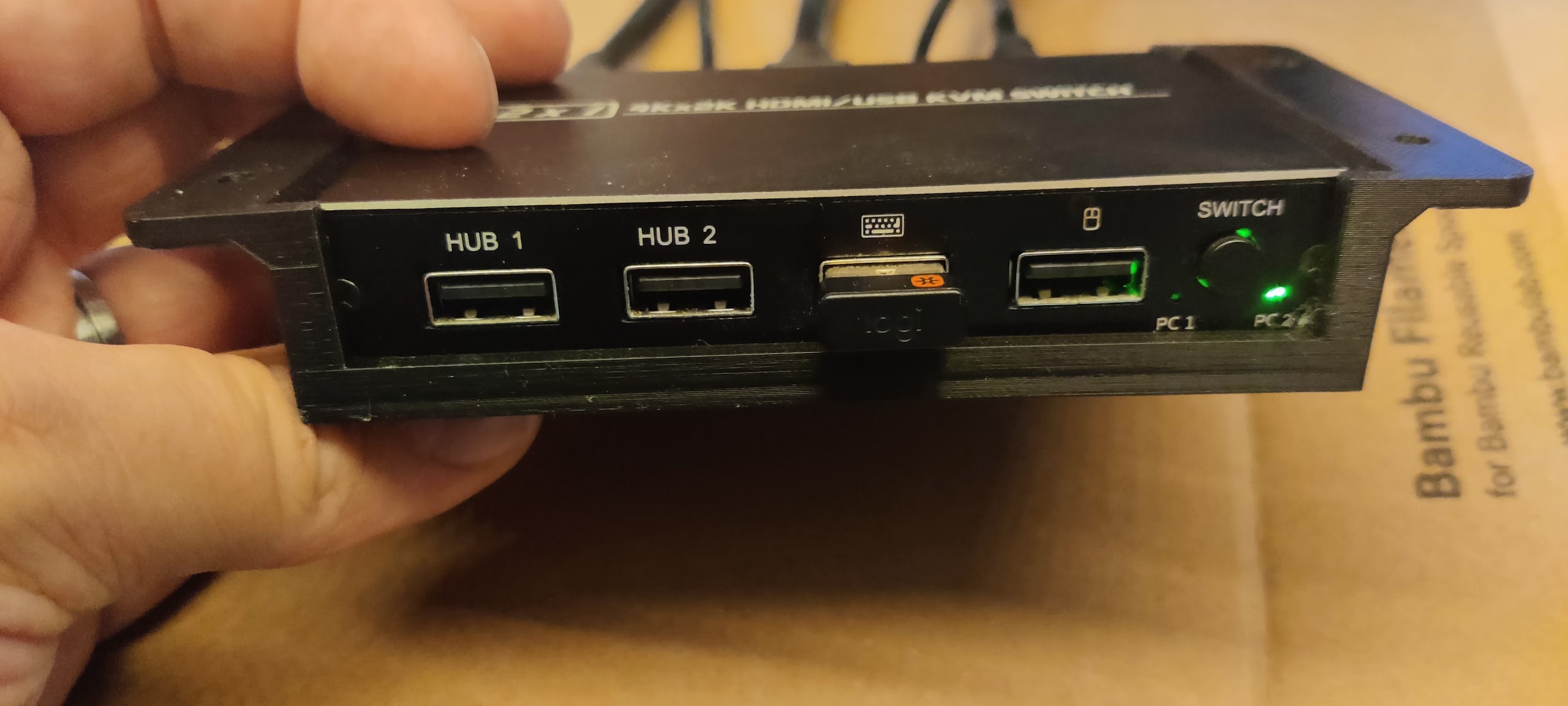 KVM Switch under desk mount por cv6Channel | Descargar modelo STL ...