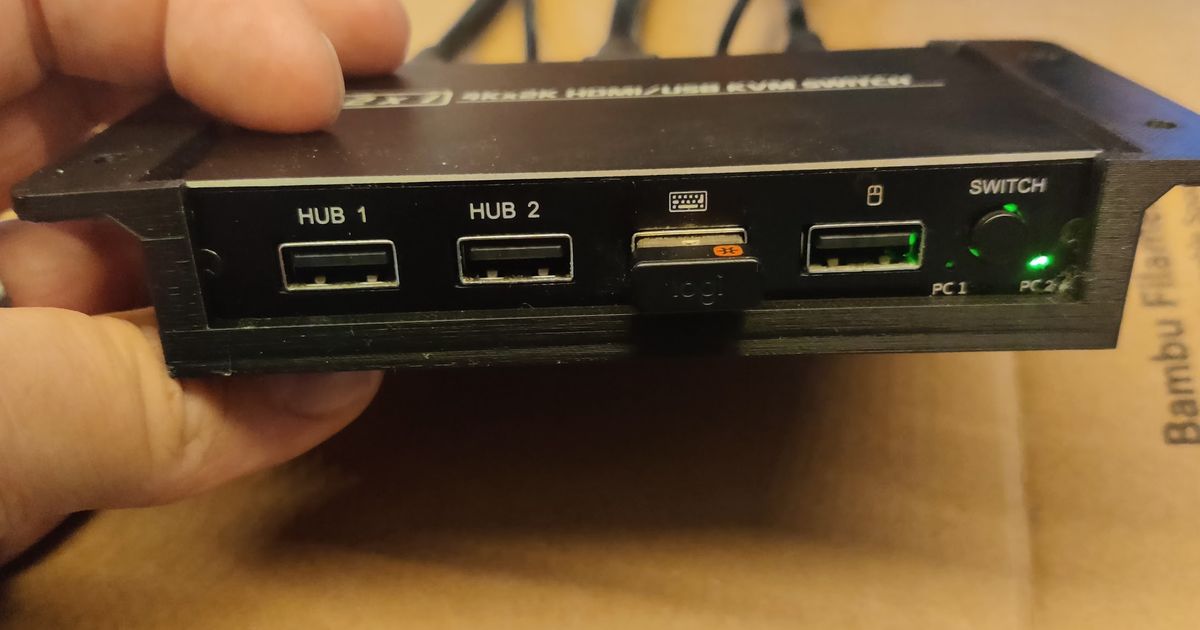 KVM Switch under desk mount por cv6Channel | Descargar modelo STL ...