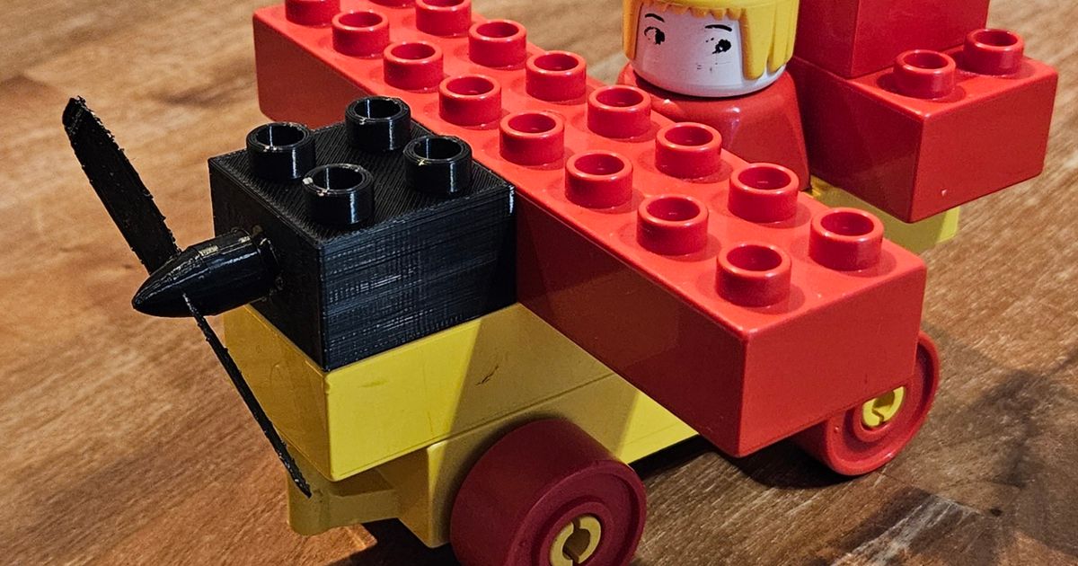 Lego Duplo Plane Propeller by Andreas | Download free STL model ...