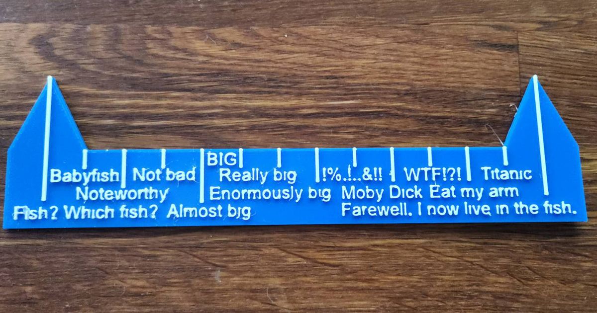 The one and only fish length meter for professional fishermen! by 08/15 ...