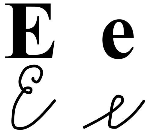 Simple letter Ee by Nina Máčová | Download free STL model | Printables.com