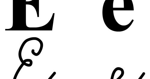 Simple letter Ee by Nina Máčová | Download free STL model | Printables.com