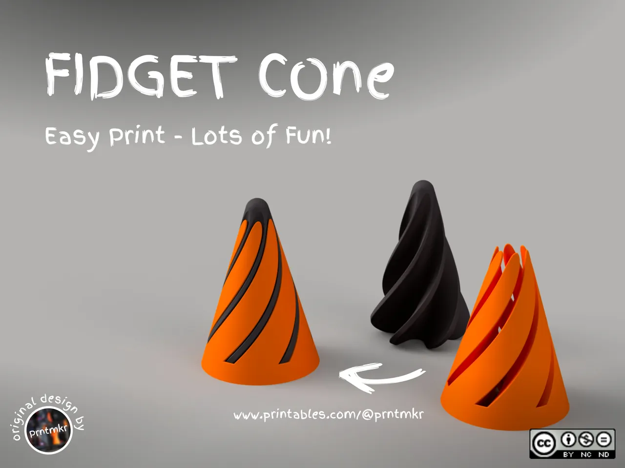 FIDGET CONE | Easy print, lots of fun! :-) by Prntmkr | Always a good ...