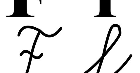 Simple letter Ff by Nina Máčová | Download free STL model | Printables.com