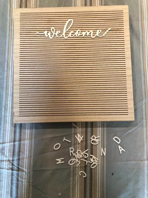 Welcome Cursive Sign for Letter Board by RiceRocket | Download free STL ...