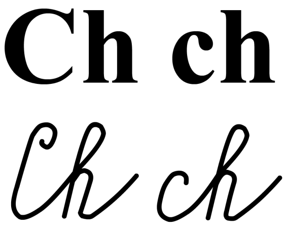 Simple letter Ch ch by Nina Máčová | Download free STL model ...