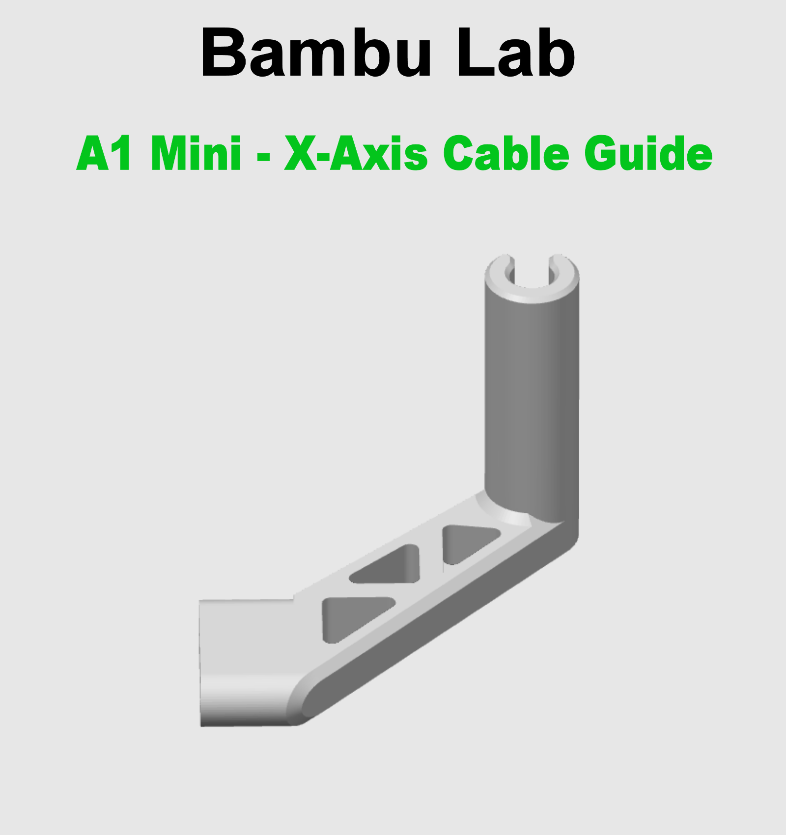 Bambu Lab A1 Mini - X-Axis Cable Guide by STORM DESIGN | Download free ...