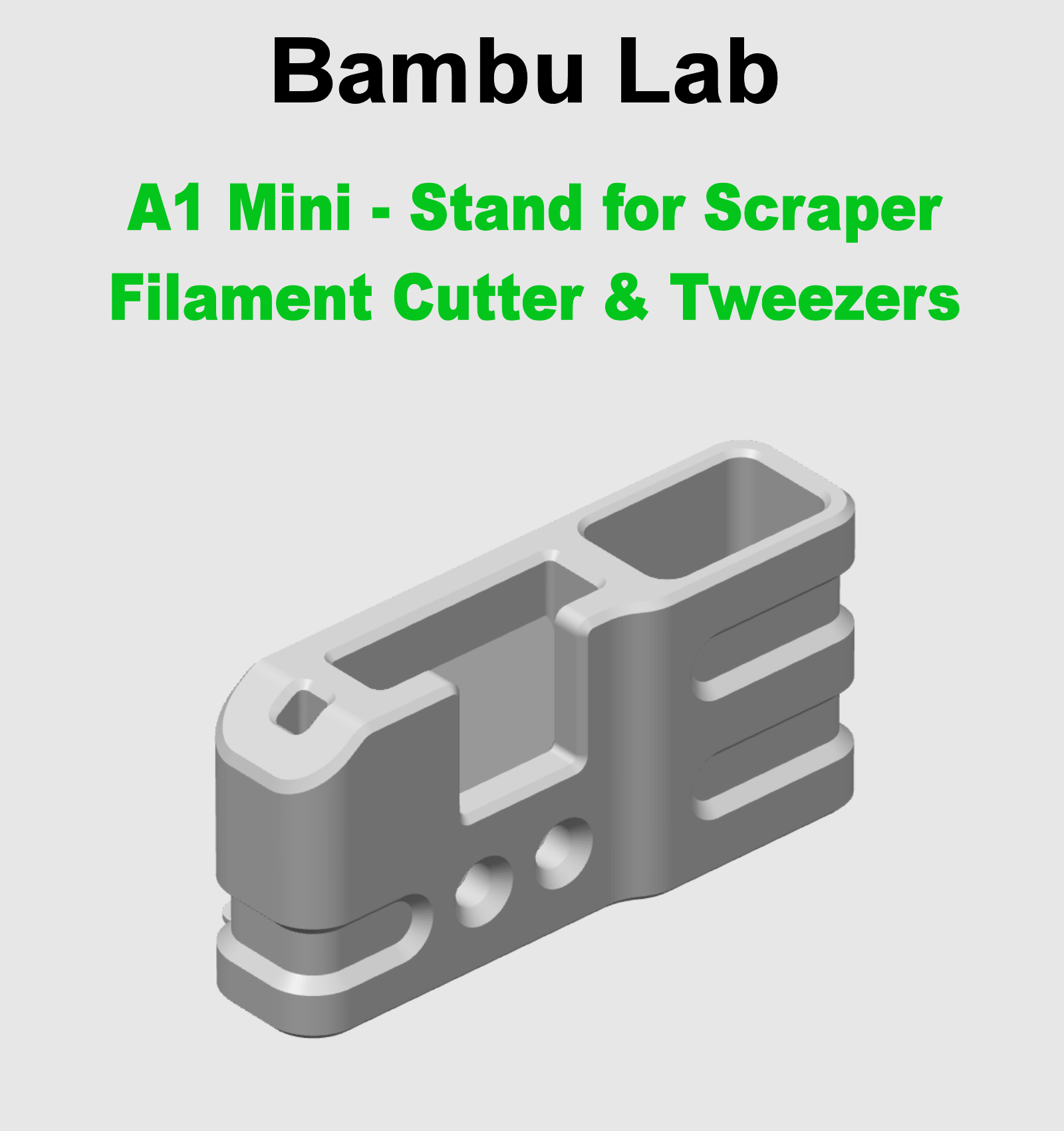 Bambu Lab A1 Mini - Stand for Scraper, Filament Cutter & Tweezers by ...