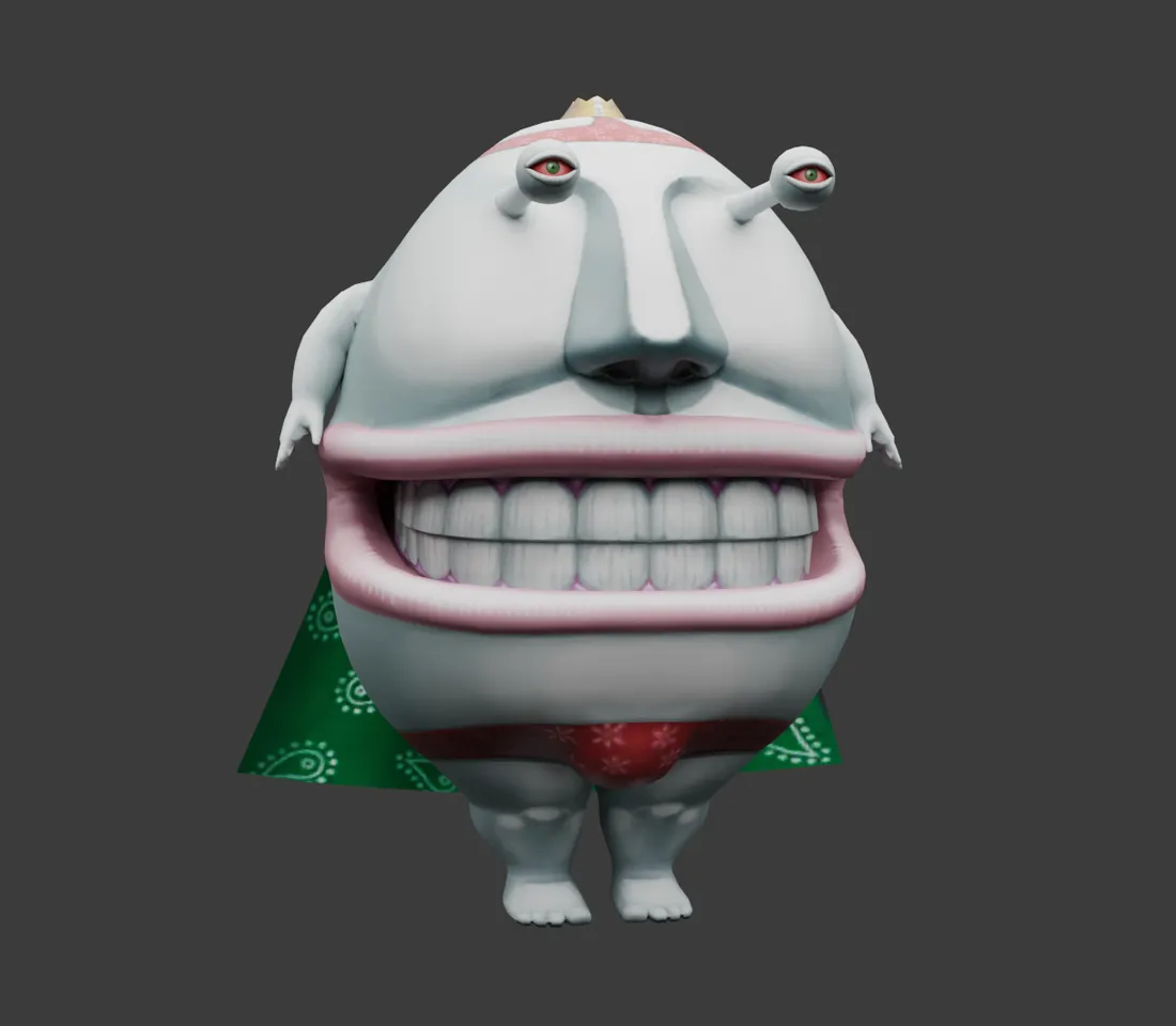 Ojama King from Yu-Gi-Oh by Skeleton Dan | Download free STL model ...