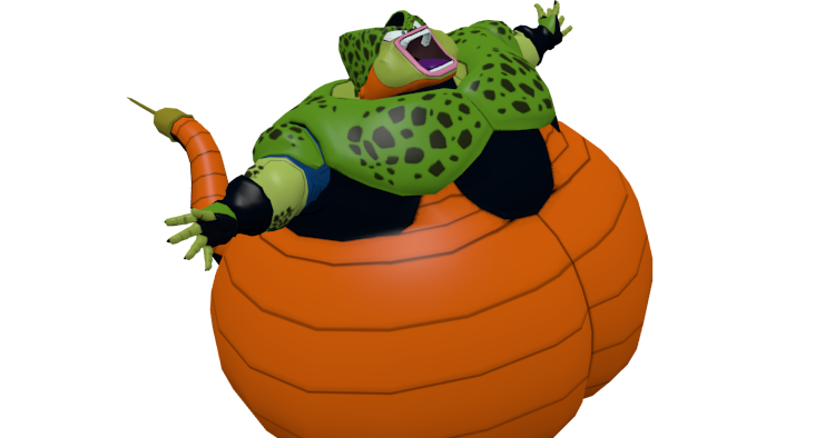 Exploding Cell from Dragon Ball Z por Skeleton Dan | Descargar modelo ...