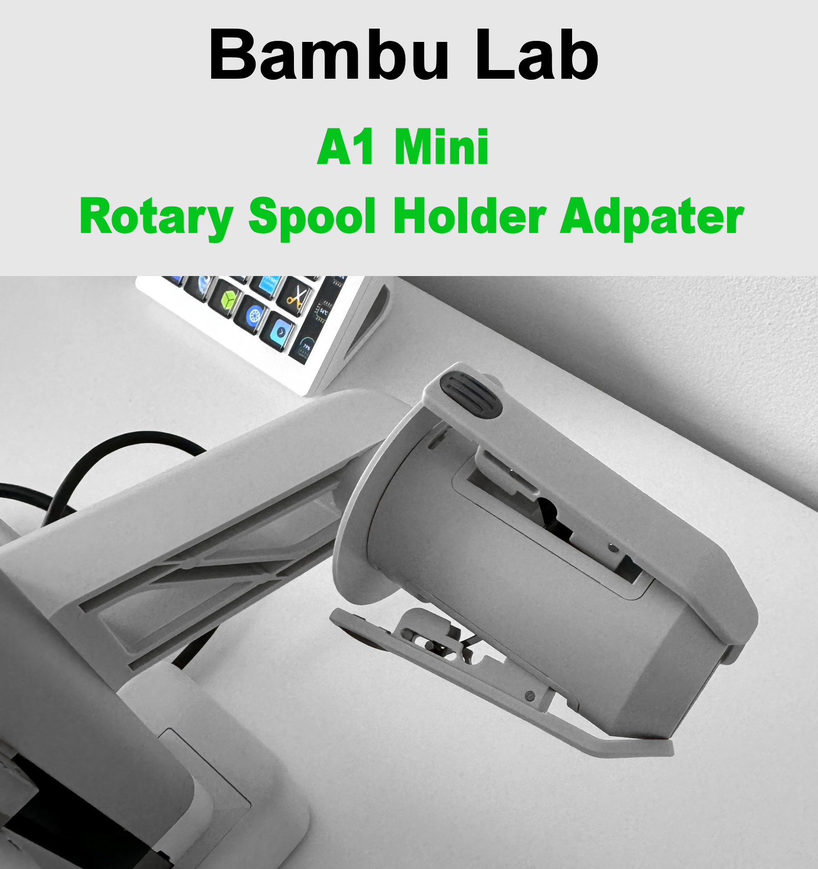 Bambu Lab A1 Mini - Rotary Spool Holder Adpater by STORM DESIGN ...