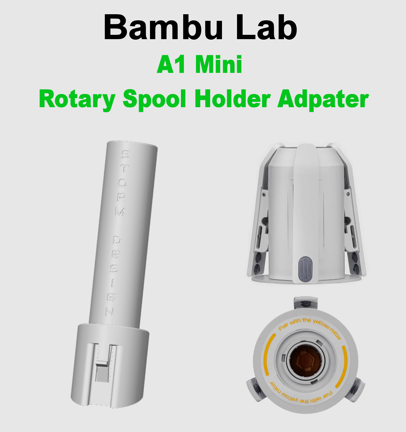 Bambu Lab A1 Mini - Rotary Spool Holder Adpater da STORM DESIGN | Scarica il modello STL ...