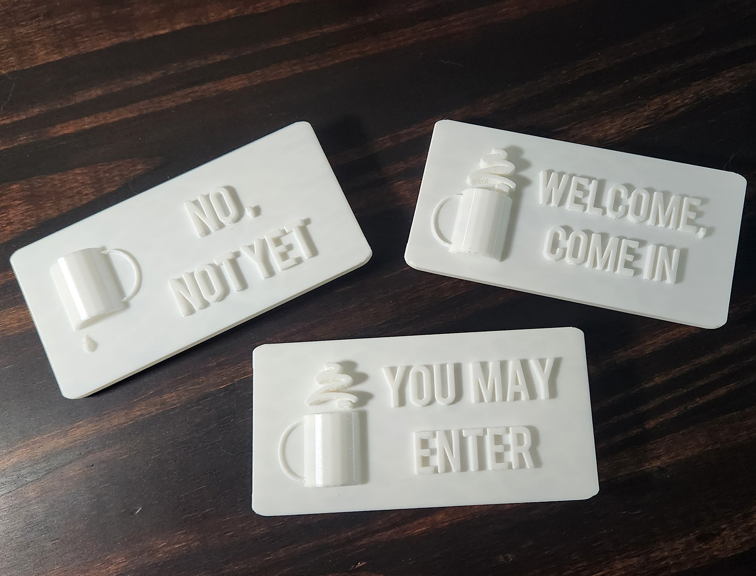 Coffee Status Warning Sign Set by Ominous Fyxen | Download free STL ...