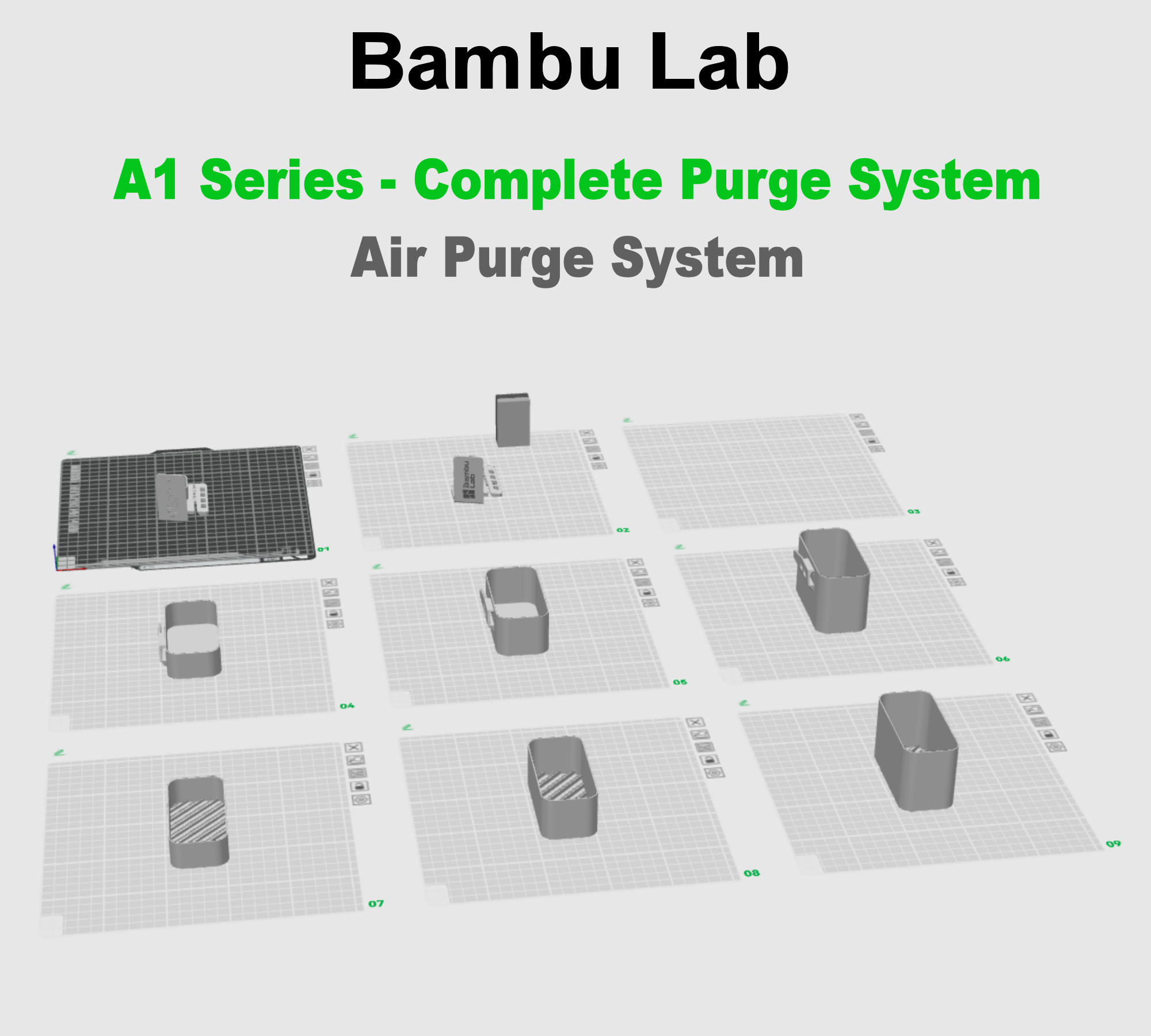 Bambu Lab A1 Series - Complete Purge System - Poop Bin - Trash Bin ...