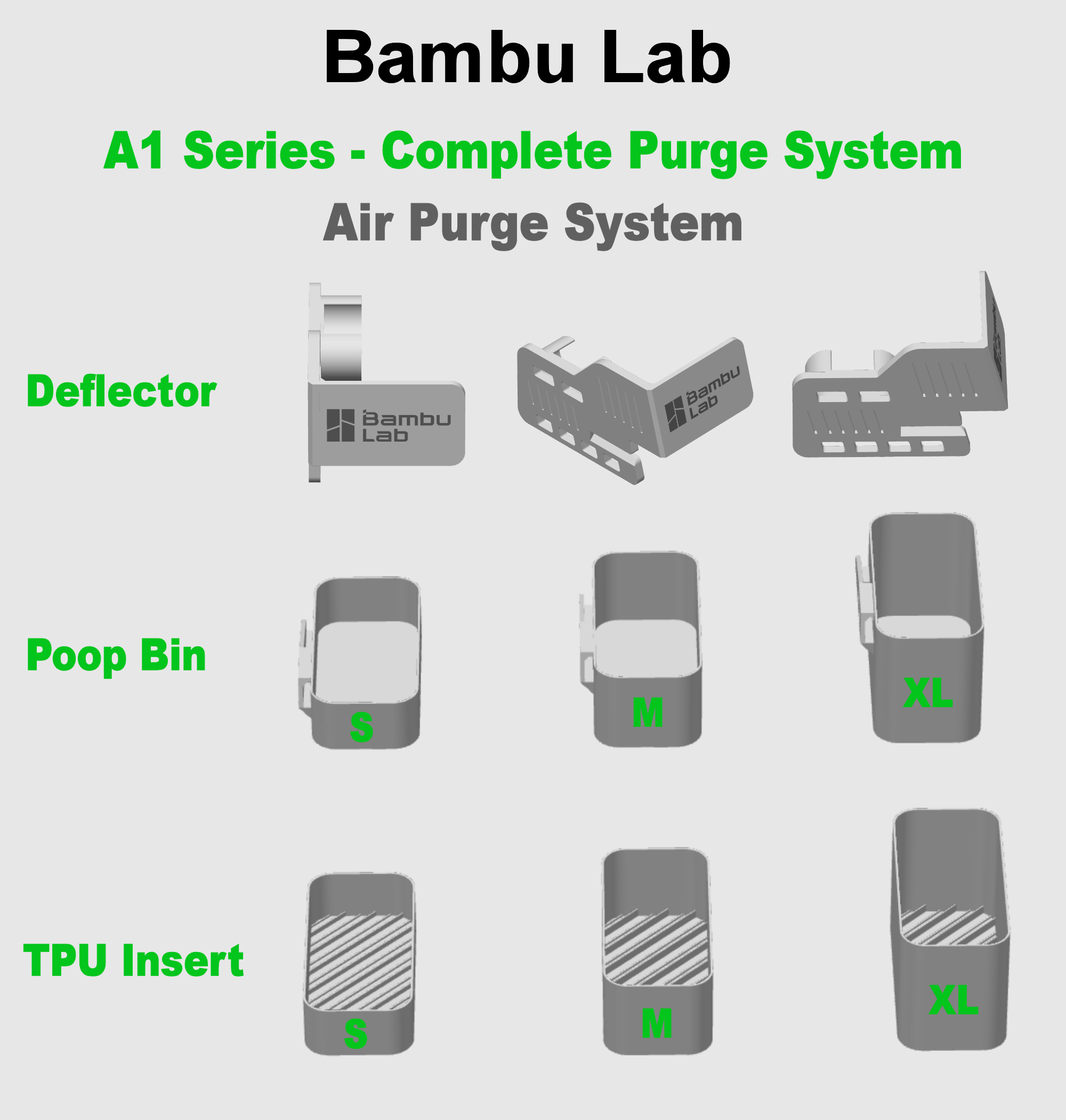 Bambu Lab A1 Series - Complete Purge System - Poop Bin - Trash Bin ...