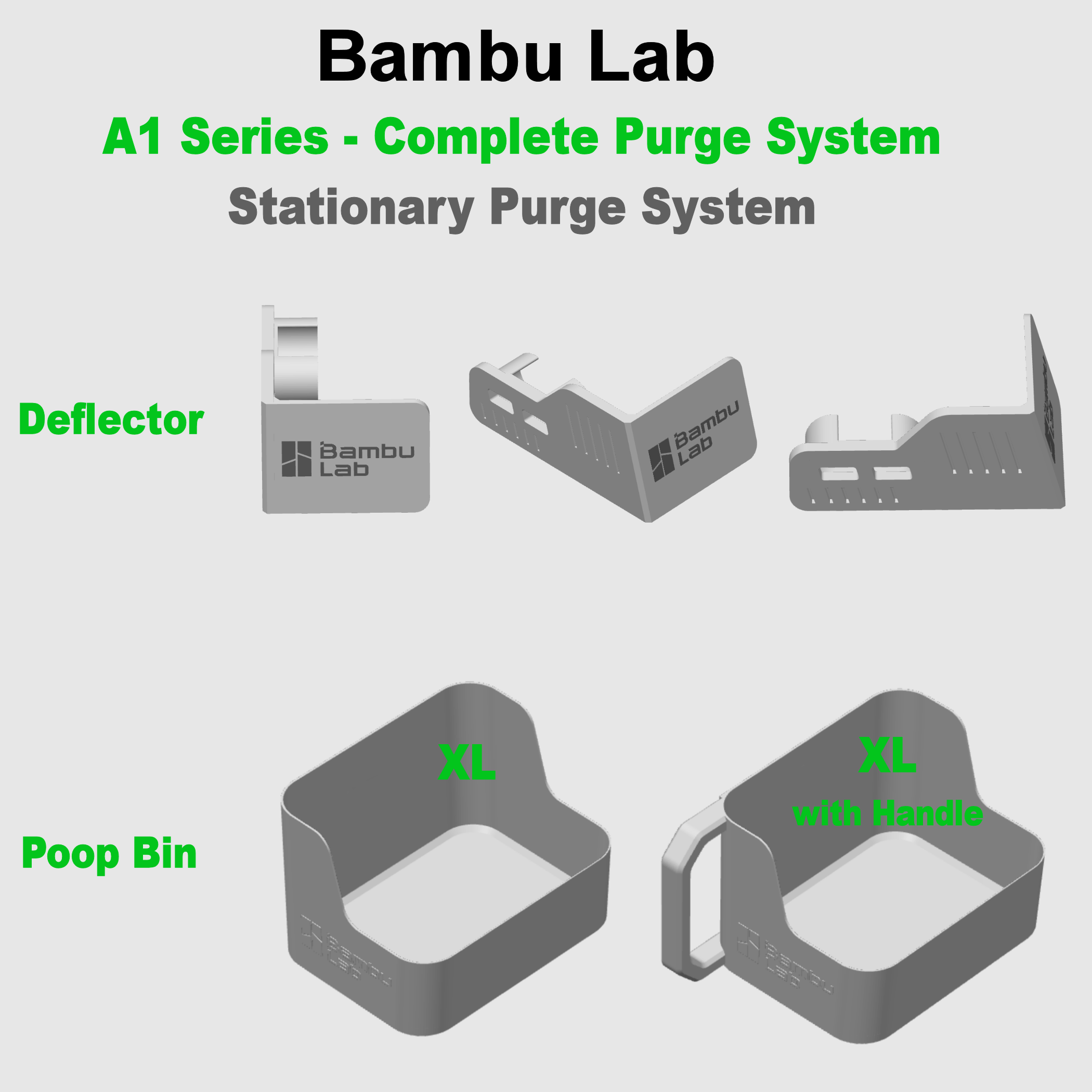 Bambu Lab A1 Series - Complete Purge System - Poop Bin - Trash Bin ...