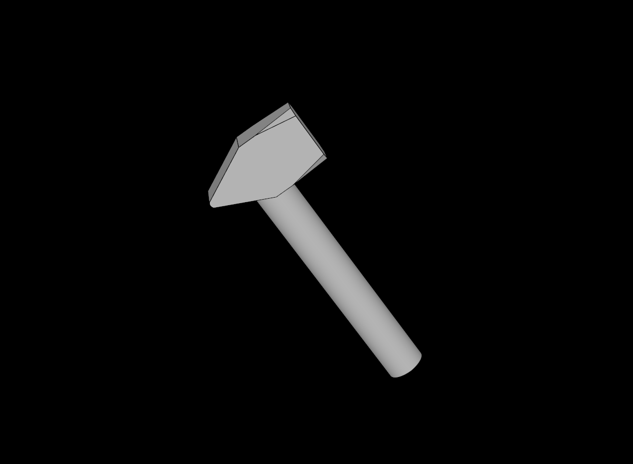 Lego Compatible (4522.dat) Minifig Tool Mallet by thall72 | Download ...
