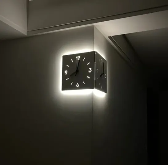 Corner Clock by NaisuanShop | Download free STL model | Printables.com