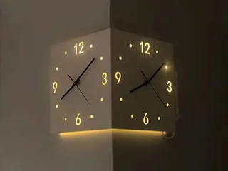 Corner Clock by NaisuanShop | Download free STL model | Printables.com